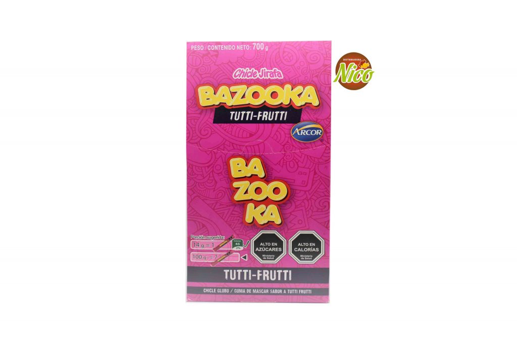 Bazooka Tutti-Frutti – Distribuidora Nico
