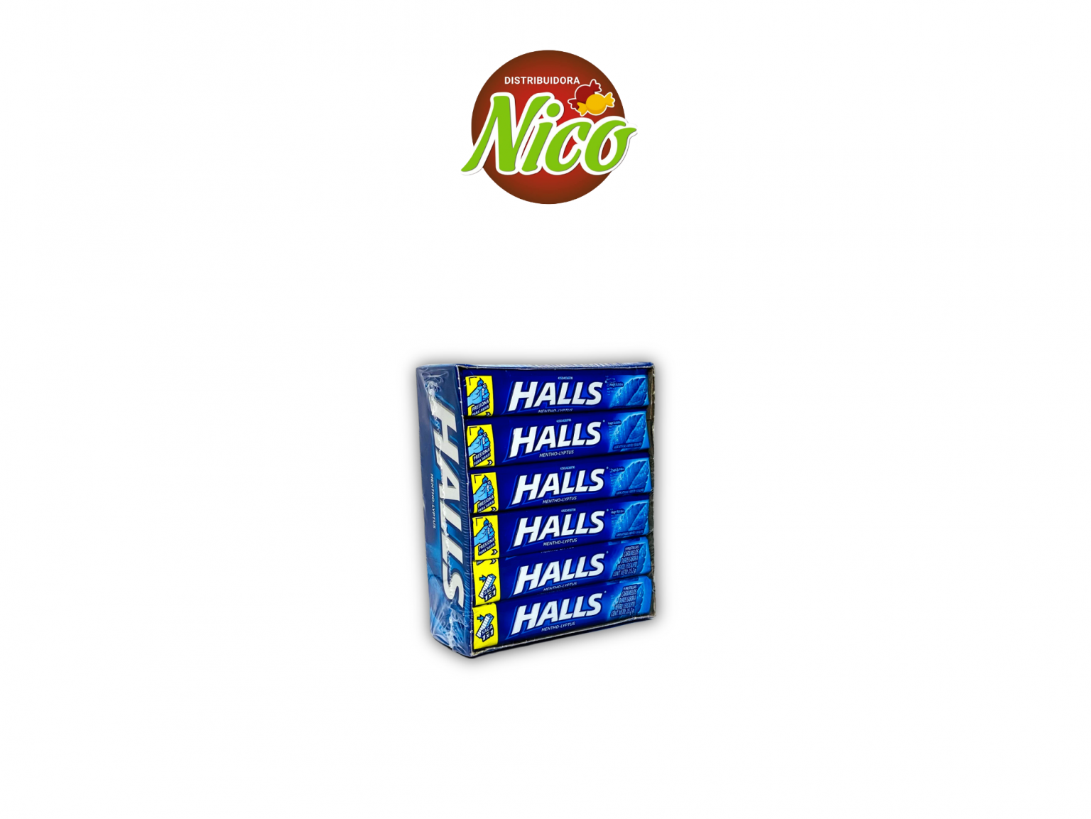 Caramelo Halls Mentho Azul x12u – Distribuidora Nico