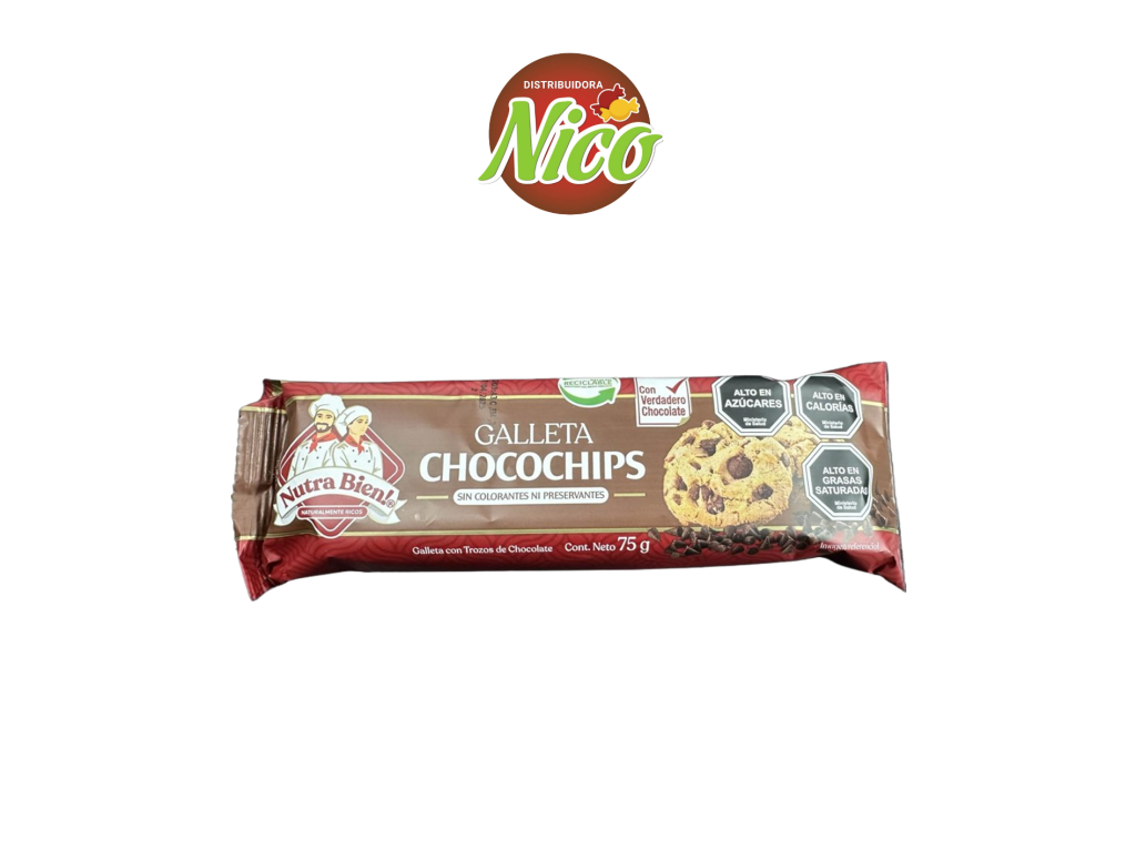 Galleta Chocochips Nutrabien 75g – Distribuidora Nico